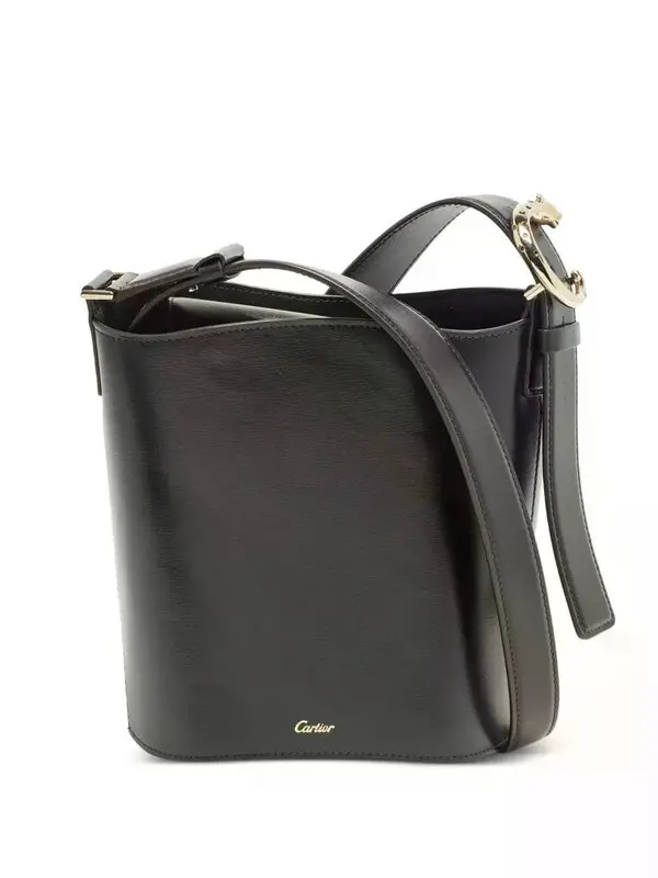 Cartier Panthère C Leather Mini Bucket Bag - Black