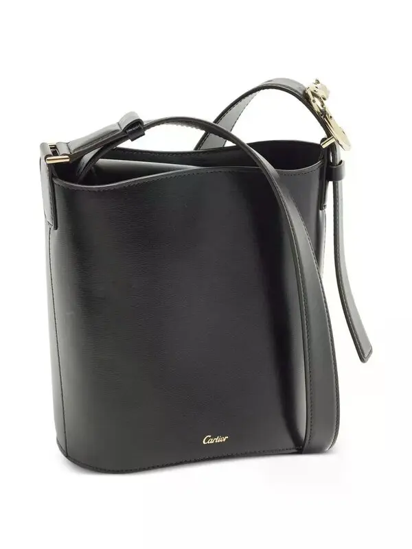 Cartier Panthère C Leather Mini Bucket Bag - Black