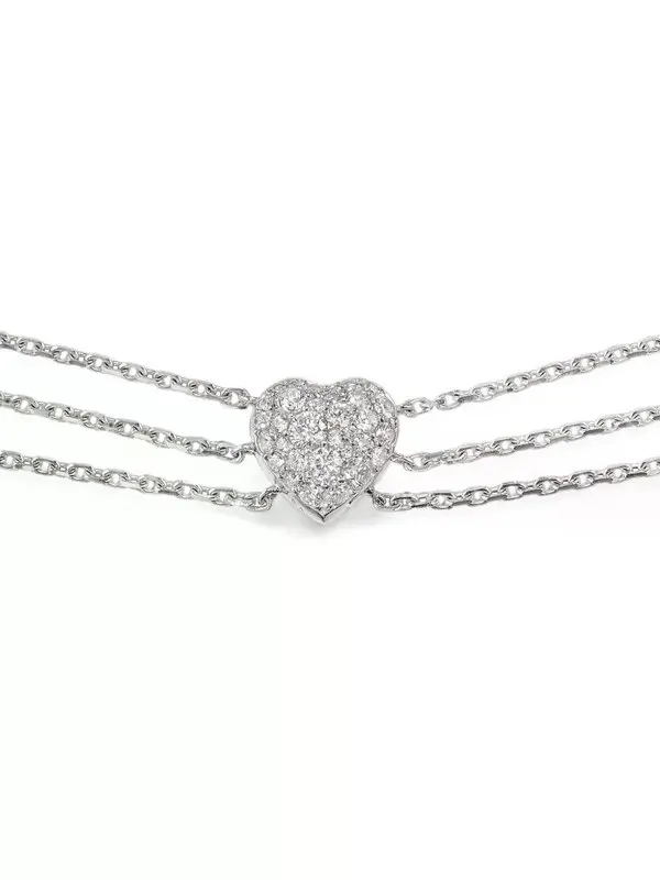 ANABELA CHAN Emerald Heart Necklace - Silver
