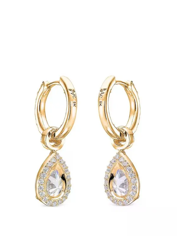 ANABELA CHAN Diamond Pendant Hoop Earrings
