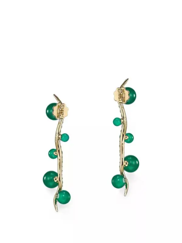 ANABELA CHAN Emerald Blades Of Grass Earrings