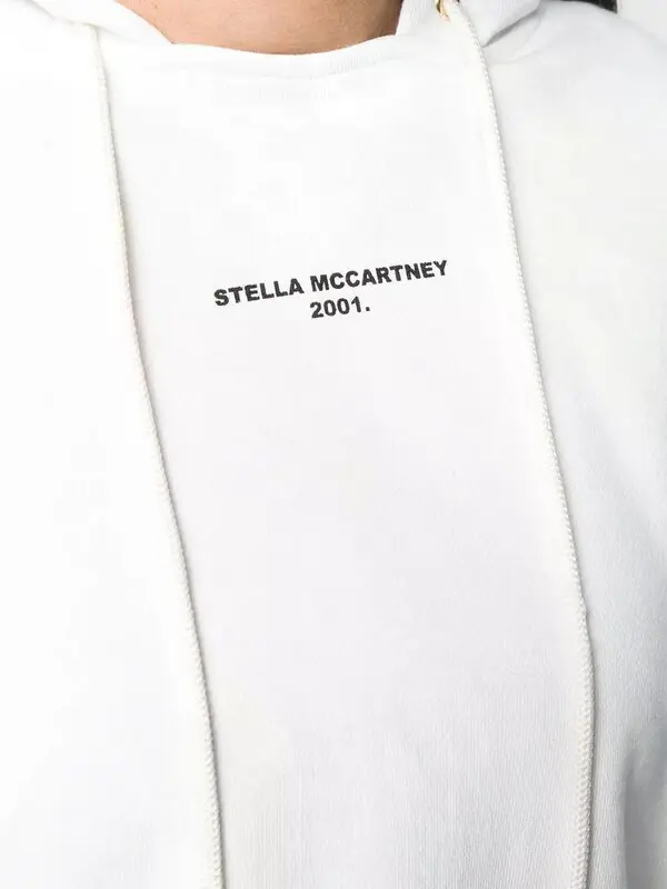 Stella McCartney Cropped Logo Print Hoodie
