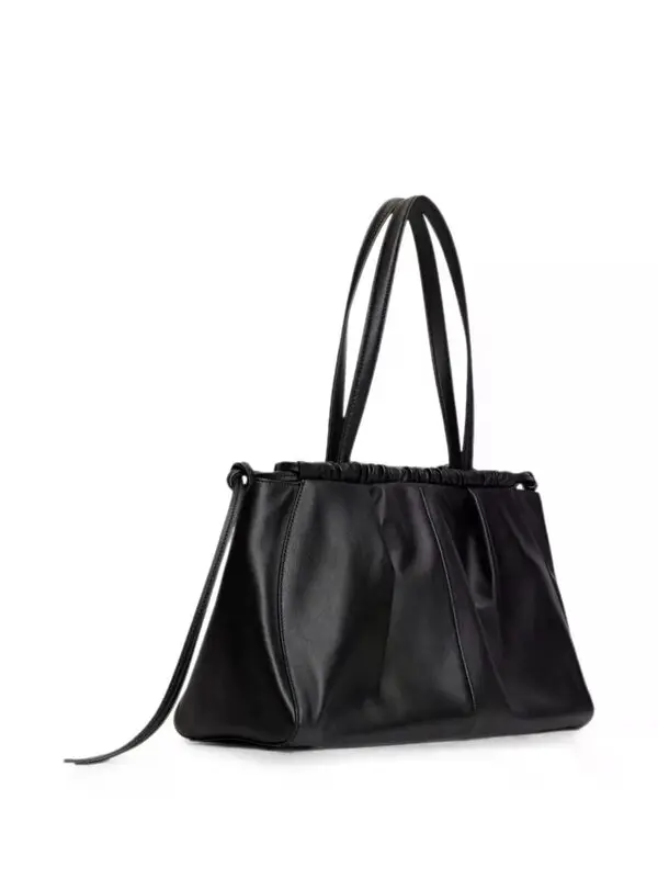 Tommy Hilfiger Ruched-trim Logo-plaque Tote Bag