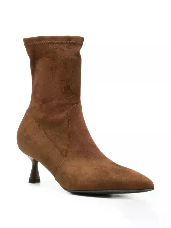 SERGIO LEVANTESI Pointed-toe Suede Finish Ankle Boots