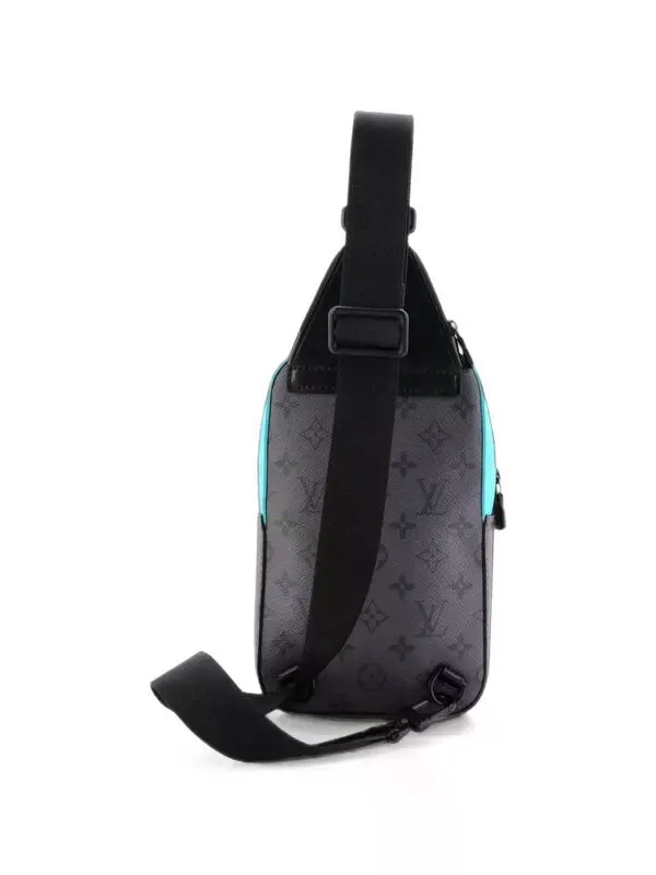 LOUIS VUITTON Avenue Sling Bag Nm Reverse Monogram Eclipse Canvas Backpack