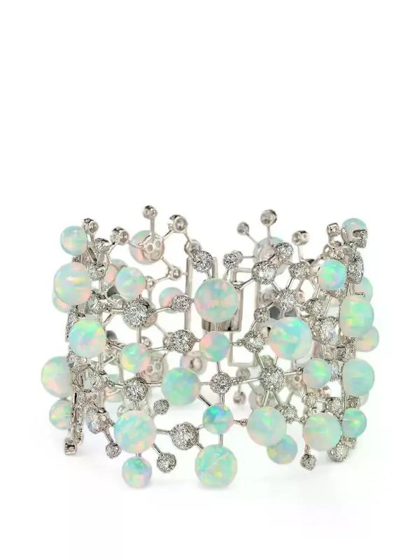 ANABELA CHAN Constellation Lab-grown Opal And Lab-grown Diamond Bracelet - Silver