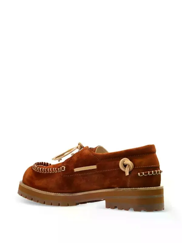 Moschino Suede Boat Loafers