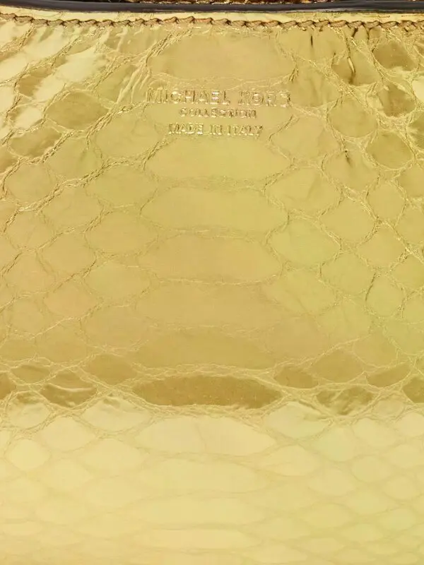 Michael Kors Bardot Python-embossed Shoulder Bag