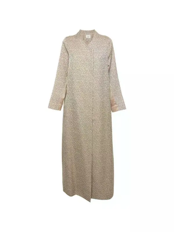 424 Jacquard Open-front Maxi Dress