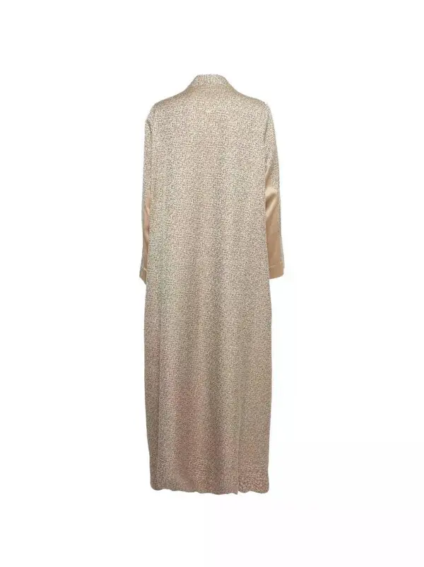 424 Jacquard Open-front Maxi Dress