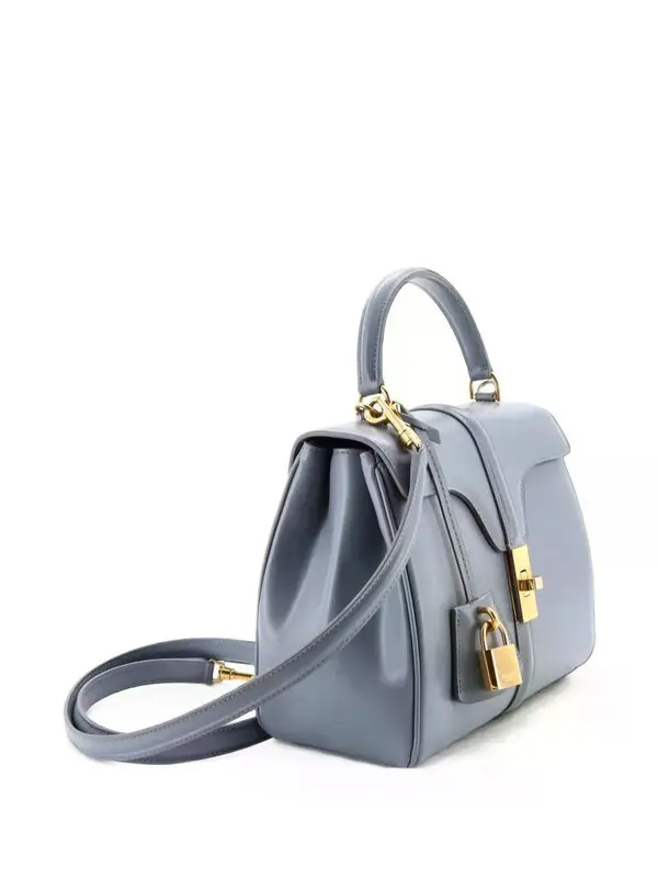 Celine 16 Top Handle Bag Smooth Calfskin Small Satchel