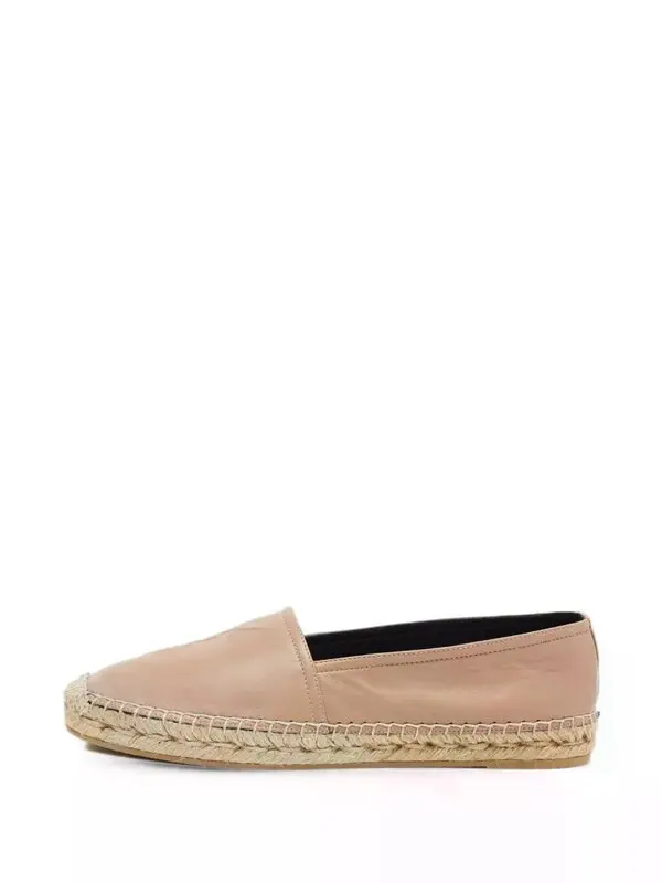 Saint Laurent Cassandre Leather Espadrilles