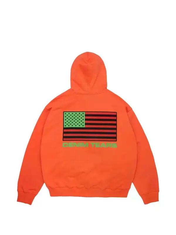 DENIM TEARS Pan-african Flag Zip-up Hoodie