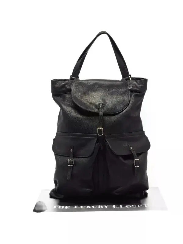 Saint Laurent Buckle-detail Backpack