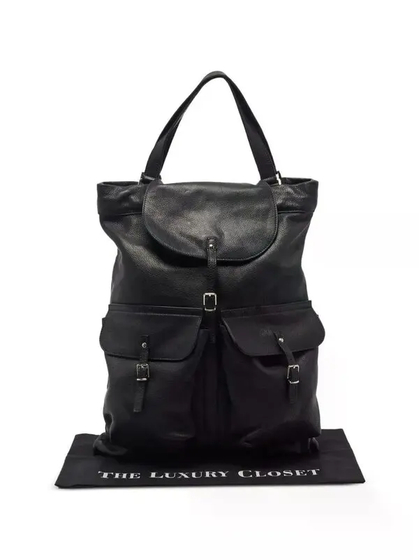 Saint Laurent Buckle-detail Backpack