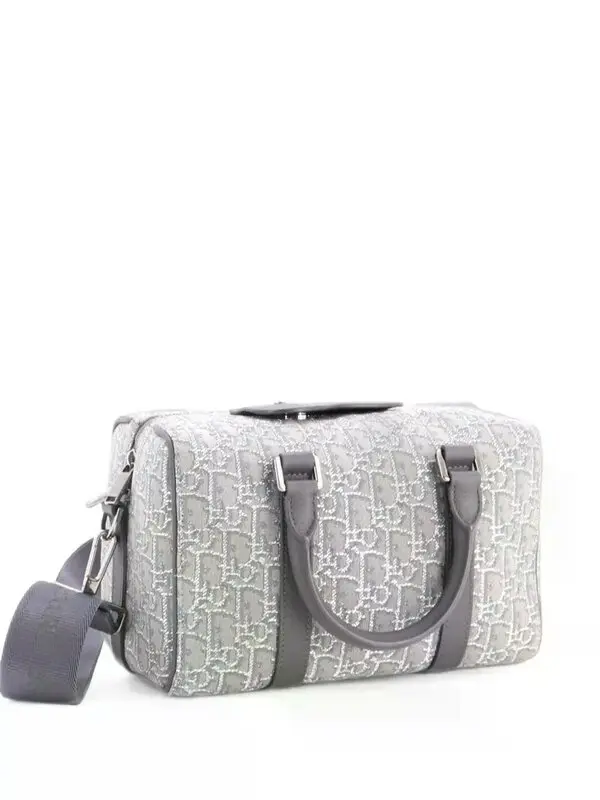 Dior Lingot Bag Oblique Canvas 26 Crossbody Bag - Grey
