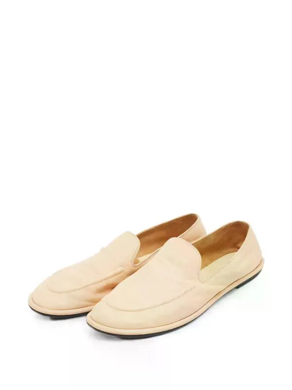 THE ROW Slip-on Rounded-toe Loafers