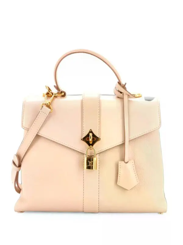 LOUIS VUITTON Rose Des Vents Bag Leather Pm Satchel - Neutrals