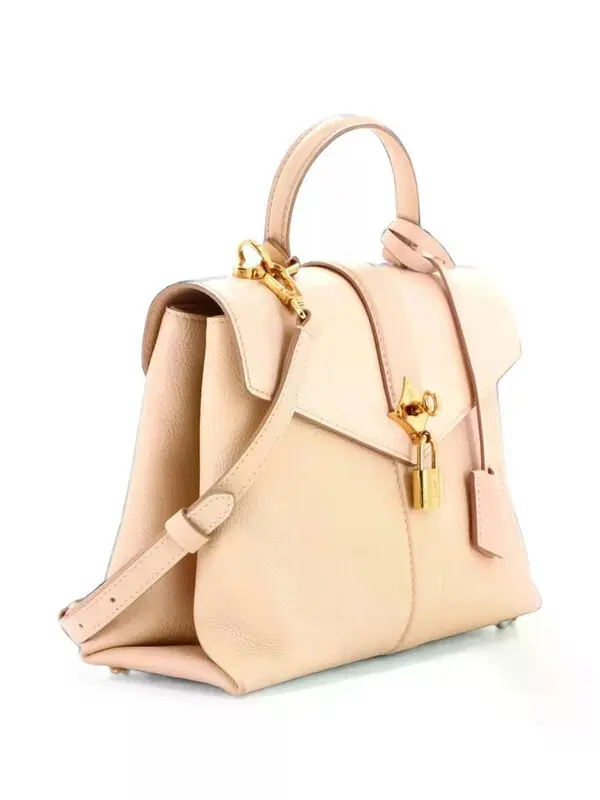 LOUIS VUITTON Rose Des Vents Bag Leather Pm Satchel - Neutrals
