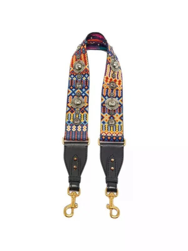 Dior Studded Embroidered Shoulder Strap