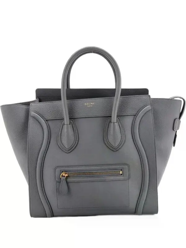 Celine Luggage Bag Grainy Leather Mini Tote Bag