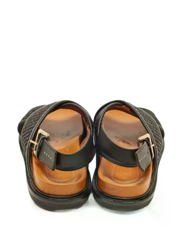 Marni Fussbett Woven Leather Sandals