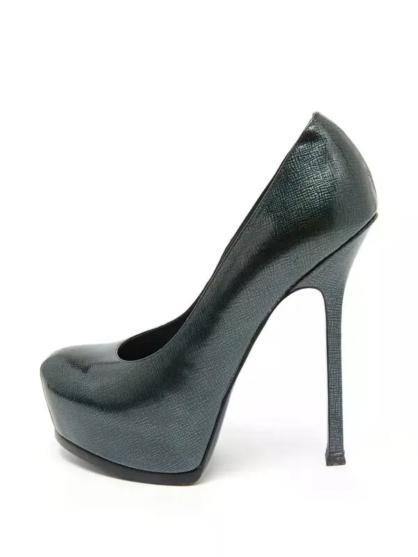 Saint Laurent Tribtoo Platform Pumps - Blue