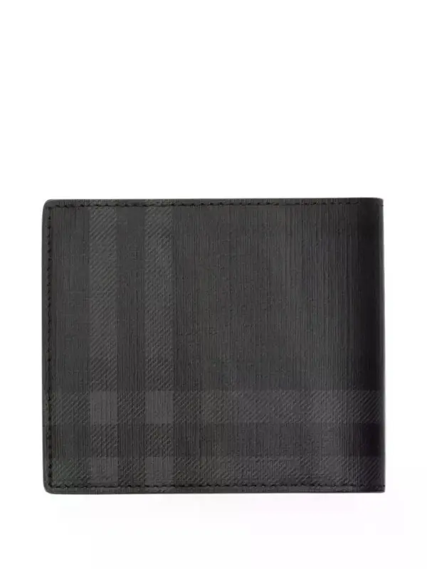 Burberry City Check Bifold Coin Wallet