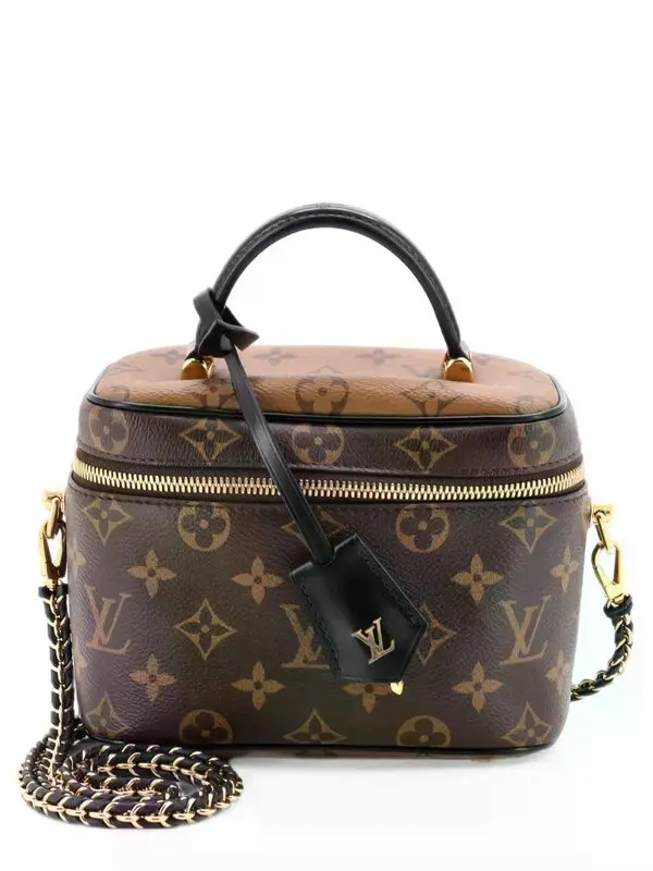 LOUIS VUITTON Vanity Handbag Reverse Monogram Canvas Pm Satchel