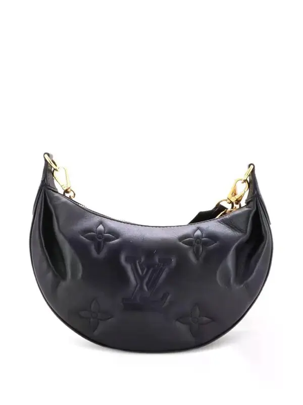 LOUIS VUITTON Over The Moon Bag Bubblegram Leather Shoulder Bag - Black