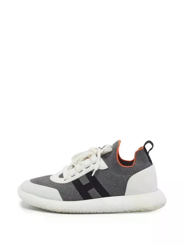 Hermès Crew Lace-up Knit Sneakers