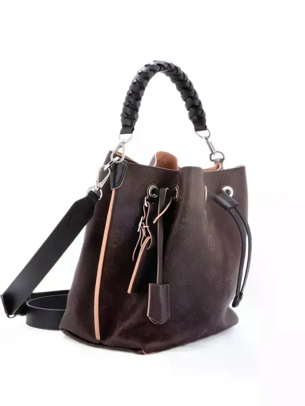 LOUIS VUITTON Muria Mahina Leather Bucket Bag - Brown