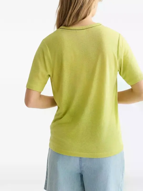 Scotch & Soda V-neck Open-knit T-shirt