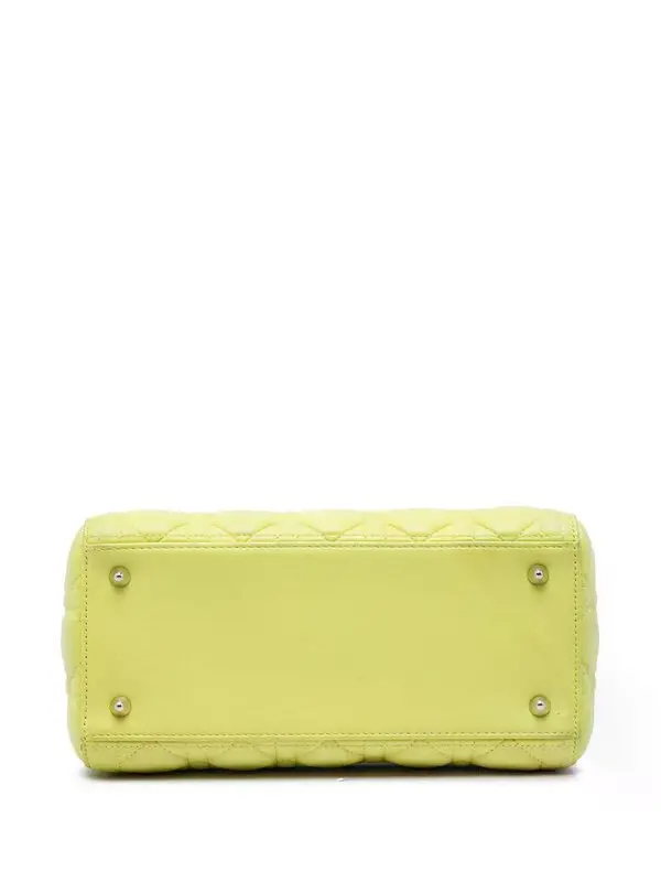 Dior 2015 Medium Lambskin Cannage Lady Satchel