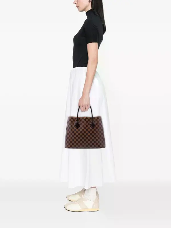 LOUIS VUITTON 2016 Damier Ebene Kensington Satchel