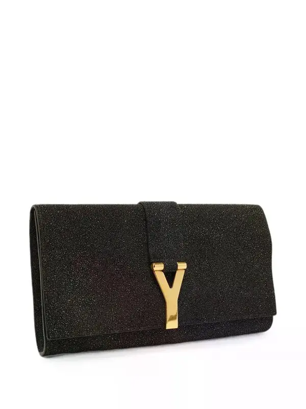 Saint Laurent Large Chyc Y-motif Clutch Bag