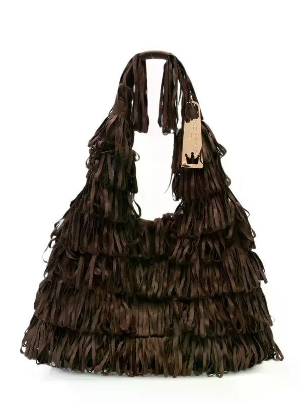LA MILANESA Fringed Capuci Clutch Bag