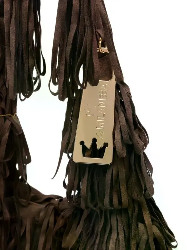 LA MILANESA Fringed Capuci Clutch Bag