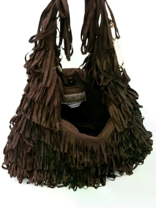 LA MILANESA Fringed Capuci Clutch Bag