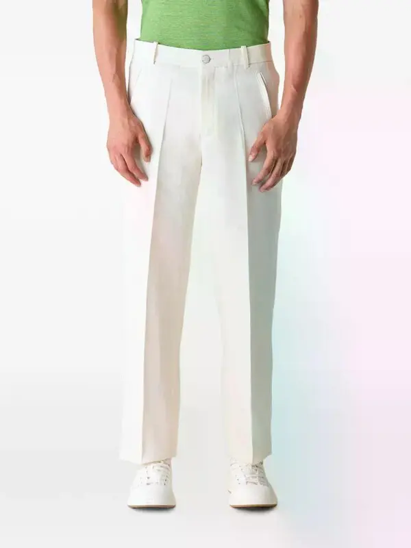 GOD'S TRUE CASHMERE Linen Wide Leg Trousers