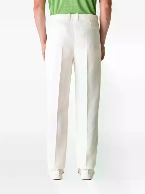 GOD'S TRUE CASHMERE Linen Wide Leg Trousers