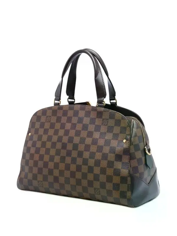 LOUIS VUITTON 2016 Damier Ebene Kensington Bowling Shoulder Bag