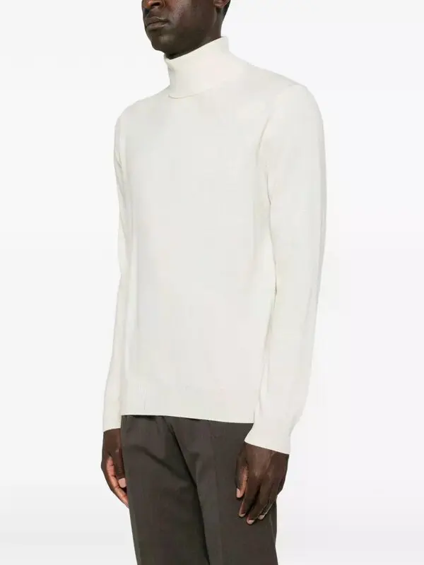 Corneliani Roll-neck Knitted Sweater - Neutrals