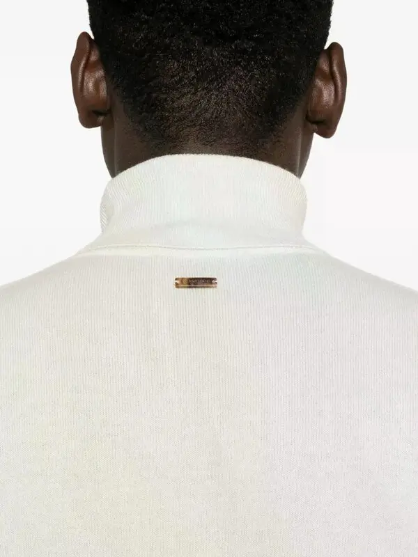 Corneliani Roll-neck Knitted Sweater - Neutrals