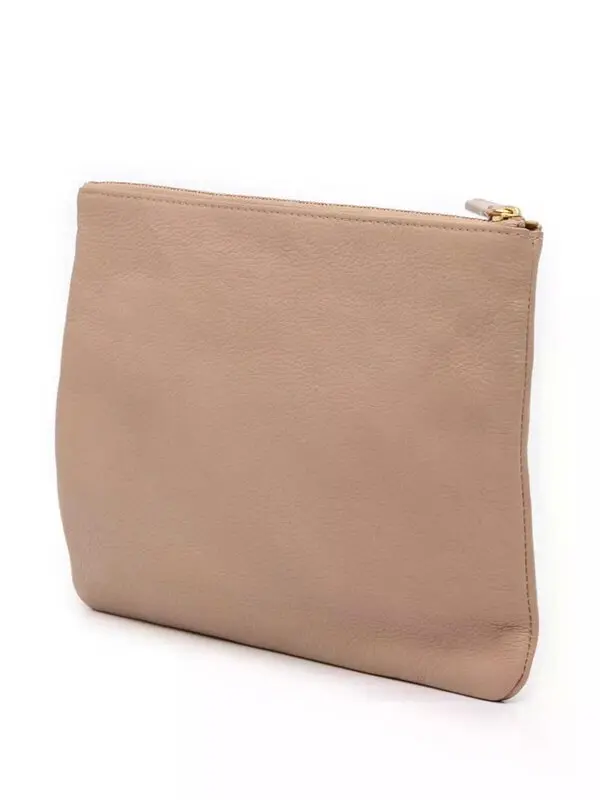 Burberry 2000-2017 Pebbled Leather Clutch Bag