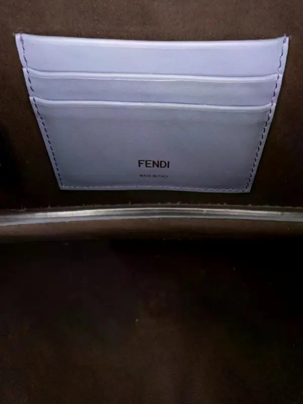 Fendi Calfskin Flat Baguette Crossbody Bag