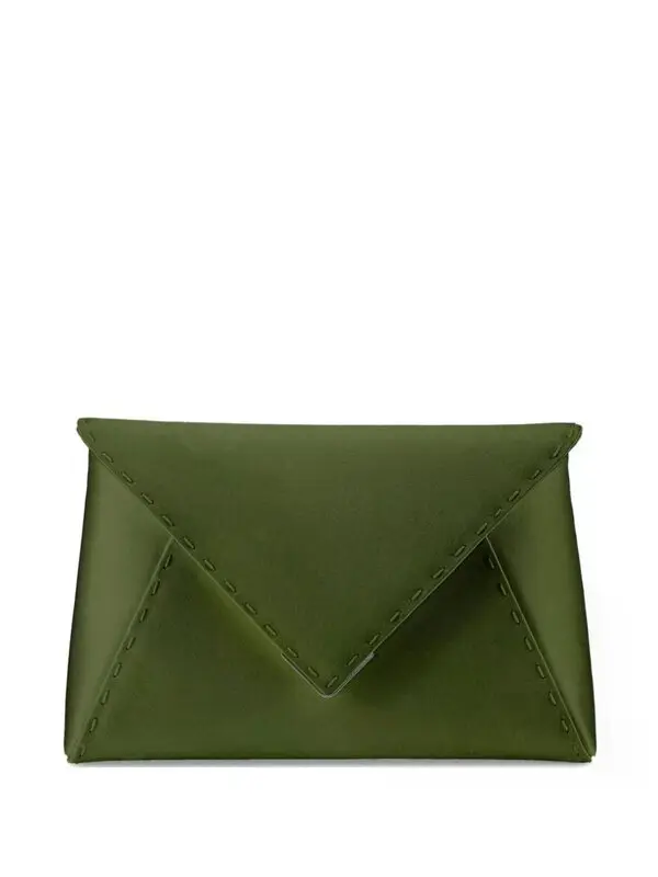 Tyler Ellis Small Lee Pouchet Clutch Bag - Green