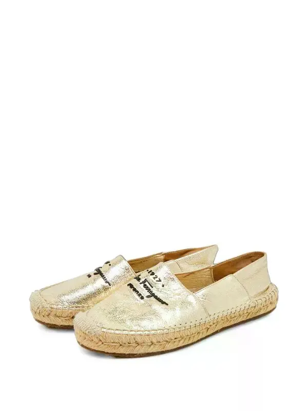 FERRAGAMO Susana Logo-embroidered Flat Espadrilles