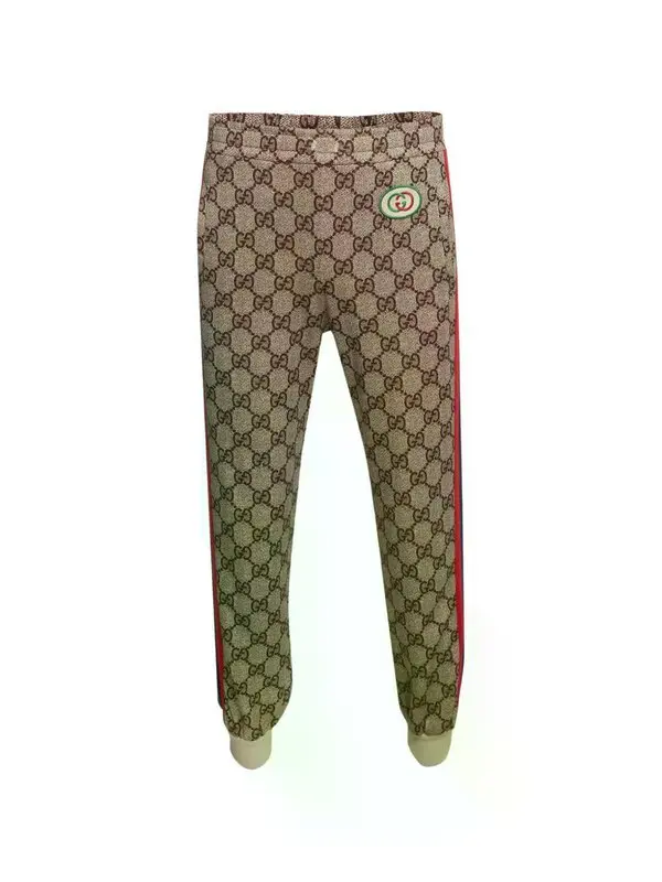 Gucci Monogram-print Web Stripe Track Pants