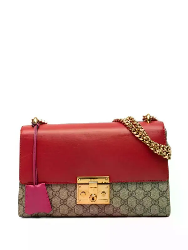 Gucci Gg Supreme Padlock Shoulder Bag